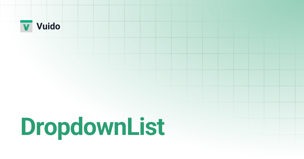 DropdownList | Vuido